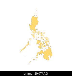 Philippines vector map. Editable template with regions, cities, red ...