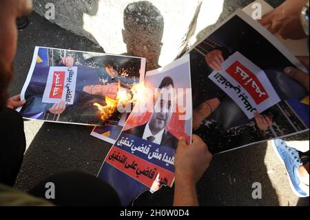 Amal poster in Beirut, Lebanon Stock Photo - Alamy