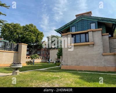 Dana Thomas House Springfield IL designed by Frank Lloyd Wright Stock ...