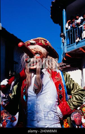 Mamacha Carmen festivities in Paucartambo, Cusco, Peru Stock Photo - Alamy
