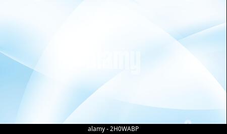 Minimal abstract unsaturated very light blue background with translucent rounded shapes. Simple ...