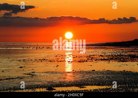 Worthing, UK. 14th Oct, 2021. General view of Worthing Beach during ...