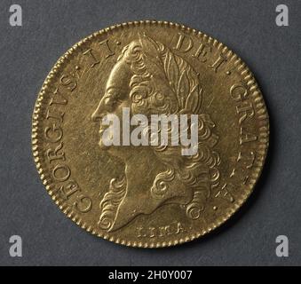 Five Guineas: George II (obverse), 1731. England, George II, 1727-1760 ...