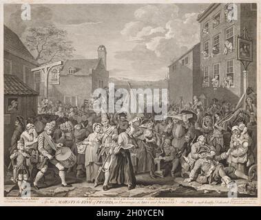 March to Finchley in the Year 1746 (After Hogarth), 1750. Luke Sullivan ...