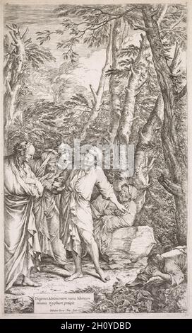 Diogenes and His Cup, 1662 Stock Photo - Alamy