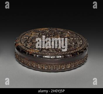Fragrance Box, 1700s. China, Qing dynasty (1644-1911). Tortoiseshell ...