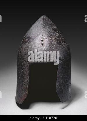 North Italy; Barbute, 14th century helmet Stock Photo - Alamy
