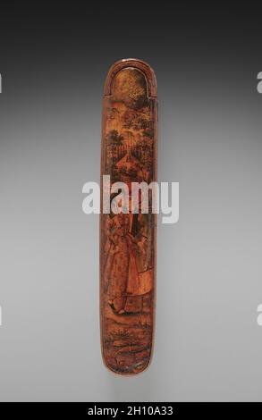 Pen and Ink Box, 1697-98. Iran, Safavid period (1501-1722). Lacquer ...