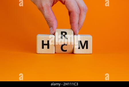 HCM, Human capital management symbol. Concept words HCM, Human capital ...