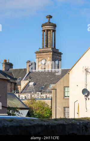 15 October 2021. Elgin, Moray, Scotland, UK. This is a street scene ...