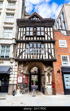 St. Bartholomew's Gatehouse, London Stock Photo - Alamy