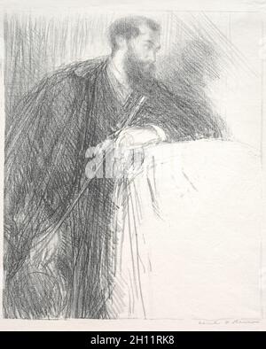Lucien Pissarro, 1895. Charles Hasslewood Shannon (British, 1863-1937 ...
