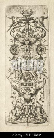 Daniel Hopfer I, German (c. 1470-1536), Ornament with Vase and Two ...