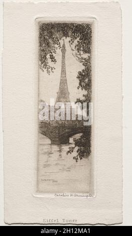 Caroline Helena Armington (American, 1875-1939) - Eiffel Tower, Paris ...