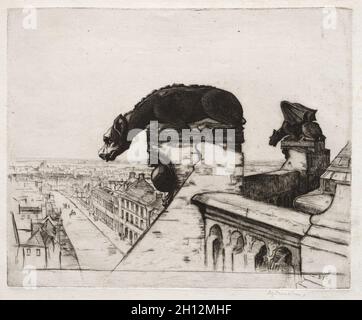 The Wingless Chimera 1911 by David Young Cameron Stock Photo - Alamy