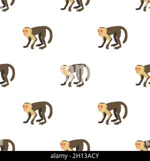 Capuchin pattern seamless background texture repeat wallpaper geometric ...