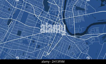 Newark map. Detailed map of Newark city administrative area. Cityscape ...