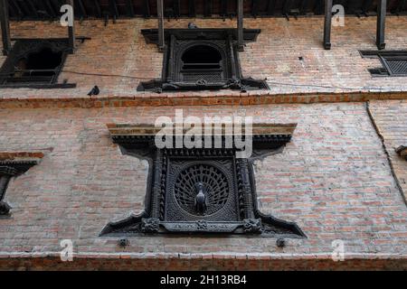 Newar window in Bhaktapur, Kathmandu valley, Nepal Stock Photo - Alamy