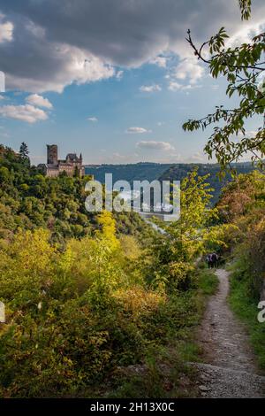 Hiking Path on Famous Rheinsteig Route in Germany Stock Photo - Alamy