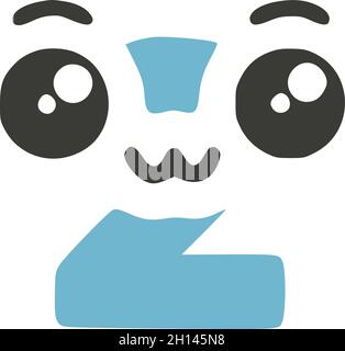 Number 8 cute kawaii character, funny emoticon vector clip art Stock ...