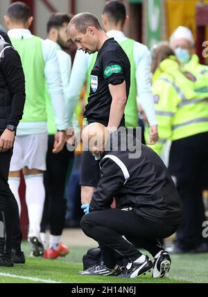 Referee William Collum during the cinch Premiership match at Celtic ...
