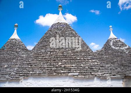 Watercolor drawing of Alberobello town, village with traditional white ...