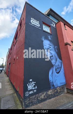 Prodigy's Keith Flint mural Hackney Stock Photo - Alamy