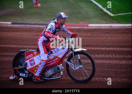 Maciej Janowski of Poland on the parade during the Monster Energy FIM ...