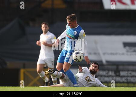 Barrow's David Worrall in action during the Carabao Cup match between ...