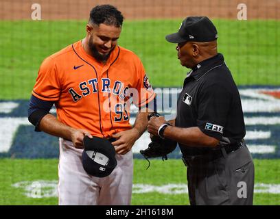 Houston Astros' Yimi Garcia against the Oakland Athletics during a ...