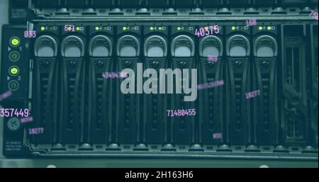 Image of numbers changing over computer processor Stock Photo - Alamy