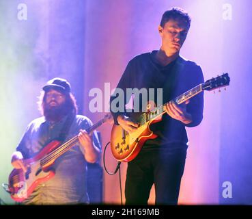 Zac Cockrell, of Alabama Shakes, performs during the Shaky Knees Music ...