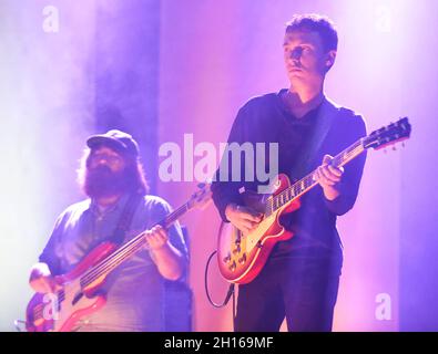 Zac Cockrell, of Alabama Shakes, performs during the Shaky Knees Music ...
