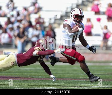Troy running back Kimani Vidal (28) carries the ball during the second ...