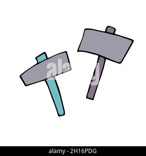 Vector hand drawn doodle headstone with cross and with earth Simple halloween illustration ...