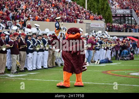 October 16, 2021: Virginia Tech Hokies running back Jalen Holston runs ...