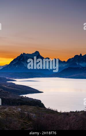 View of Lago del Toro, Torres del Paine National Park, Chile Stock ...