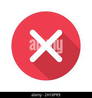 Handwritten letter x, rejection sign, no, wrong answer, strikethrough ...