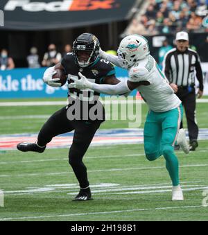 Jacksonville Jaguars running back James Robinson (30) during warmups ...