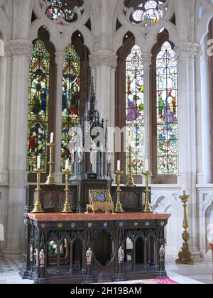 Stained glass windows, Mount Stuart, Isle of Bute, Scotland Stock Photo ...
