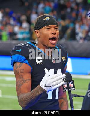 Jacksonville Jaguars wide receiver Marvin Jones (11) walks the ...