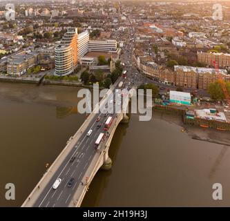 Putney embankment and bridge, wandsworth, london, england Stock Photo ...