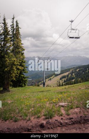 Vail Mountain during summer Stock Photo - Alamy