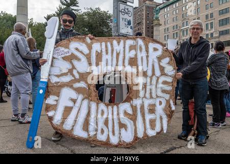 Members of the political action group Rise and Resist stage a sit-in ...