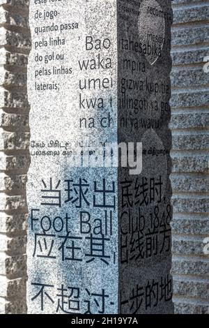 Football Rules Monument Parkers Piece Cambridge - sculpture celebrating ...