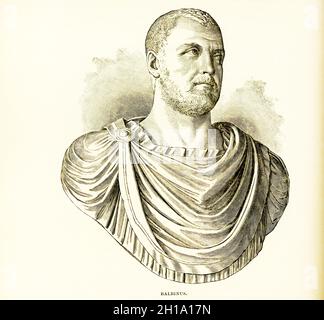 Bust of Balbinus. Roman empire Stock Photo - Alamy