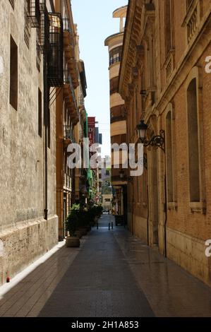 The beautiful streets of Valencia, Spain Stock Photo - Alamy