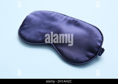 Stylish sleep mask on color background Stock Photo - Alamy