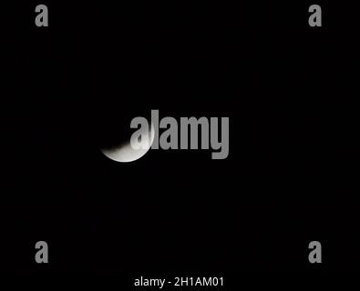 A lunar eclipse over Israel. July 2019 Stock Photo - Alamy