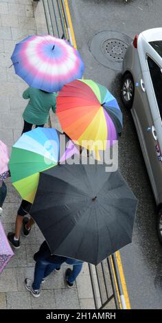 A rainy day on samcheong-ro street in Seoul, Korea Stock Photo - Alamy